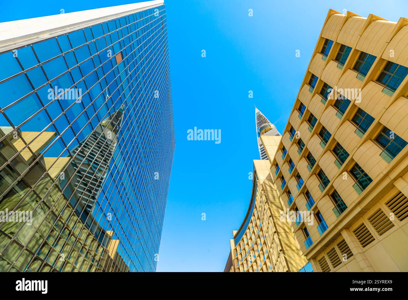 Riyadh , Saudi Arabia - Jannuary 8, 2025: Low angle view of modern ...