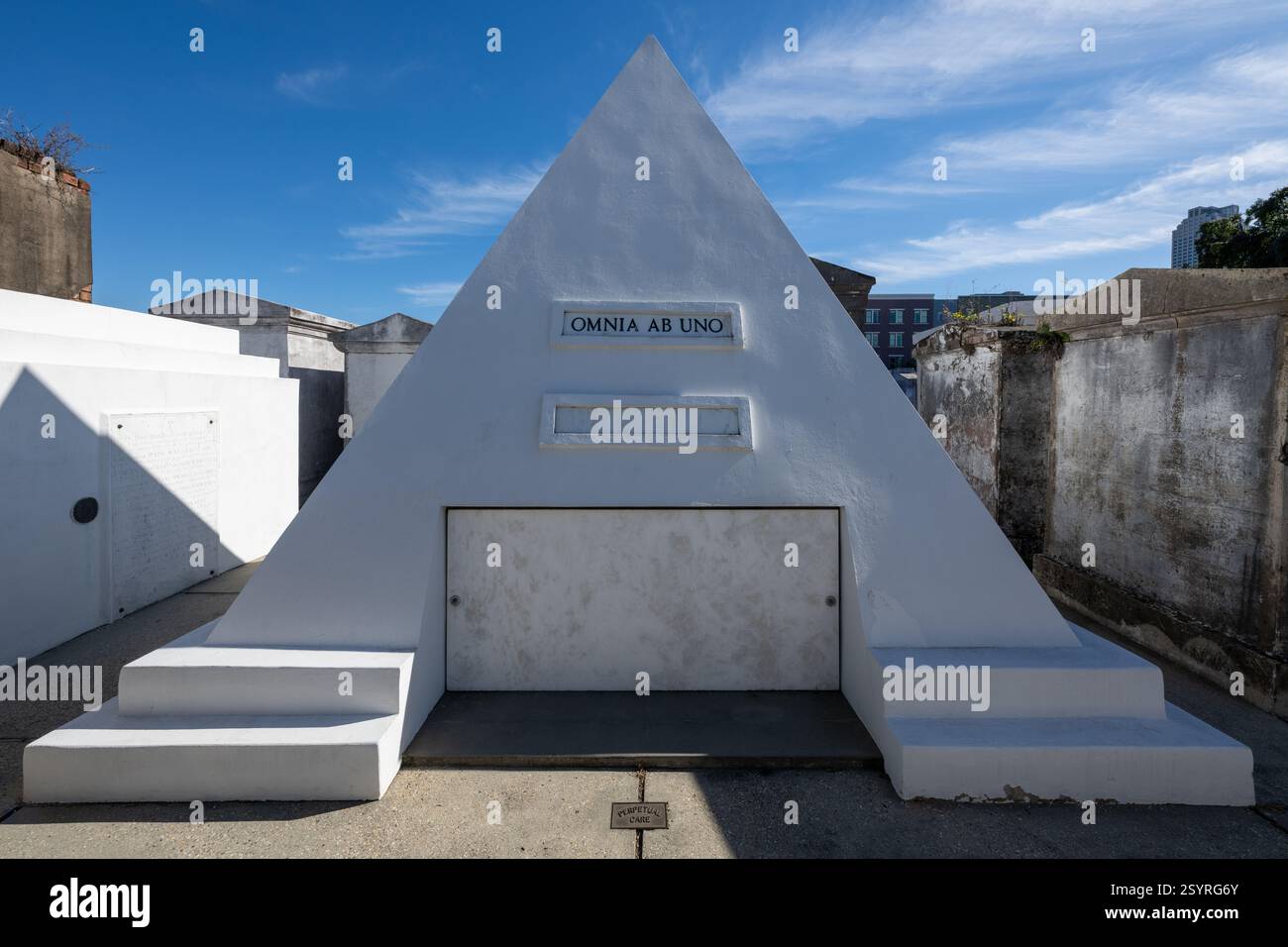 New Orleans, Louisiana - Dec 2, 2024: Above-ground graves in the St ...