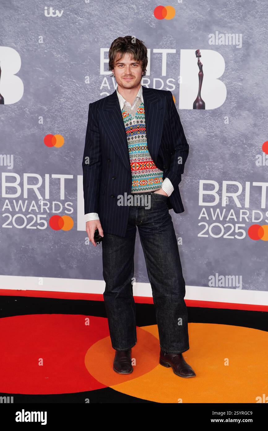 Joe Keery aka Djo arriving for The BRIT Awards 2025 at London's O2 ...