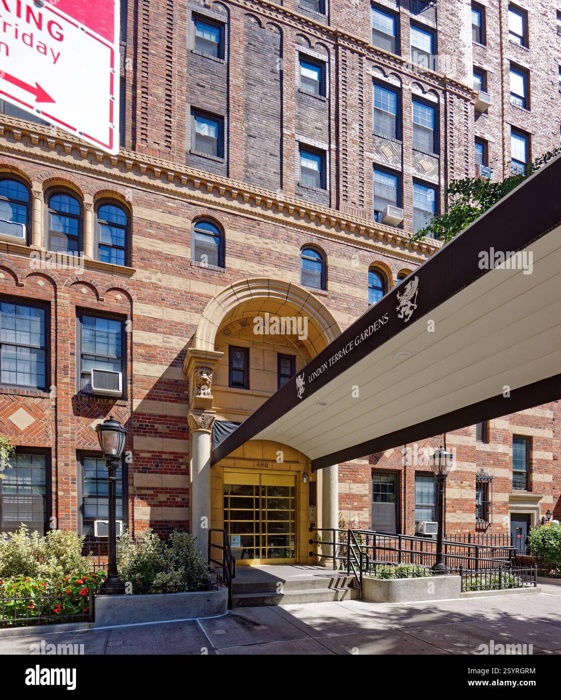 Entrance, 425 West 23rd Street, one of the London Terrace Gardens ...