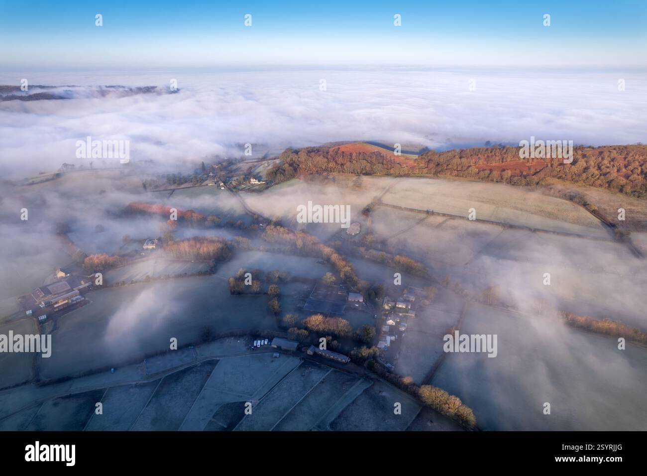 Cam Peak (left) and Cam Long Down near Dursley, Gloucestershire, UK ...