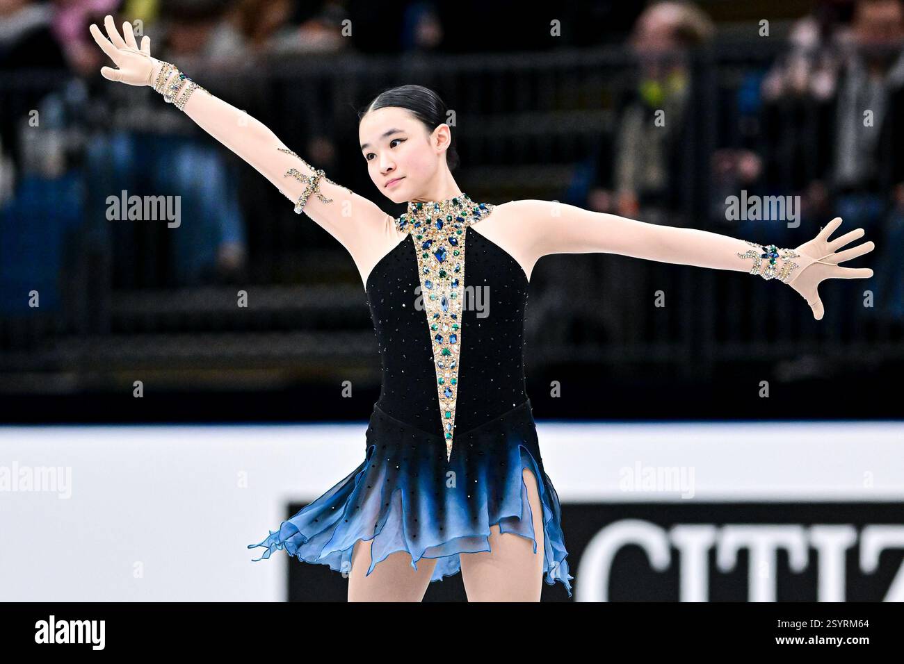 Elyce LIN-GRACEY (USA), during Junior Women Free Skating, at the ISU ...