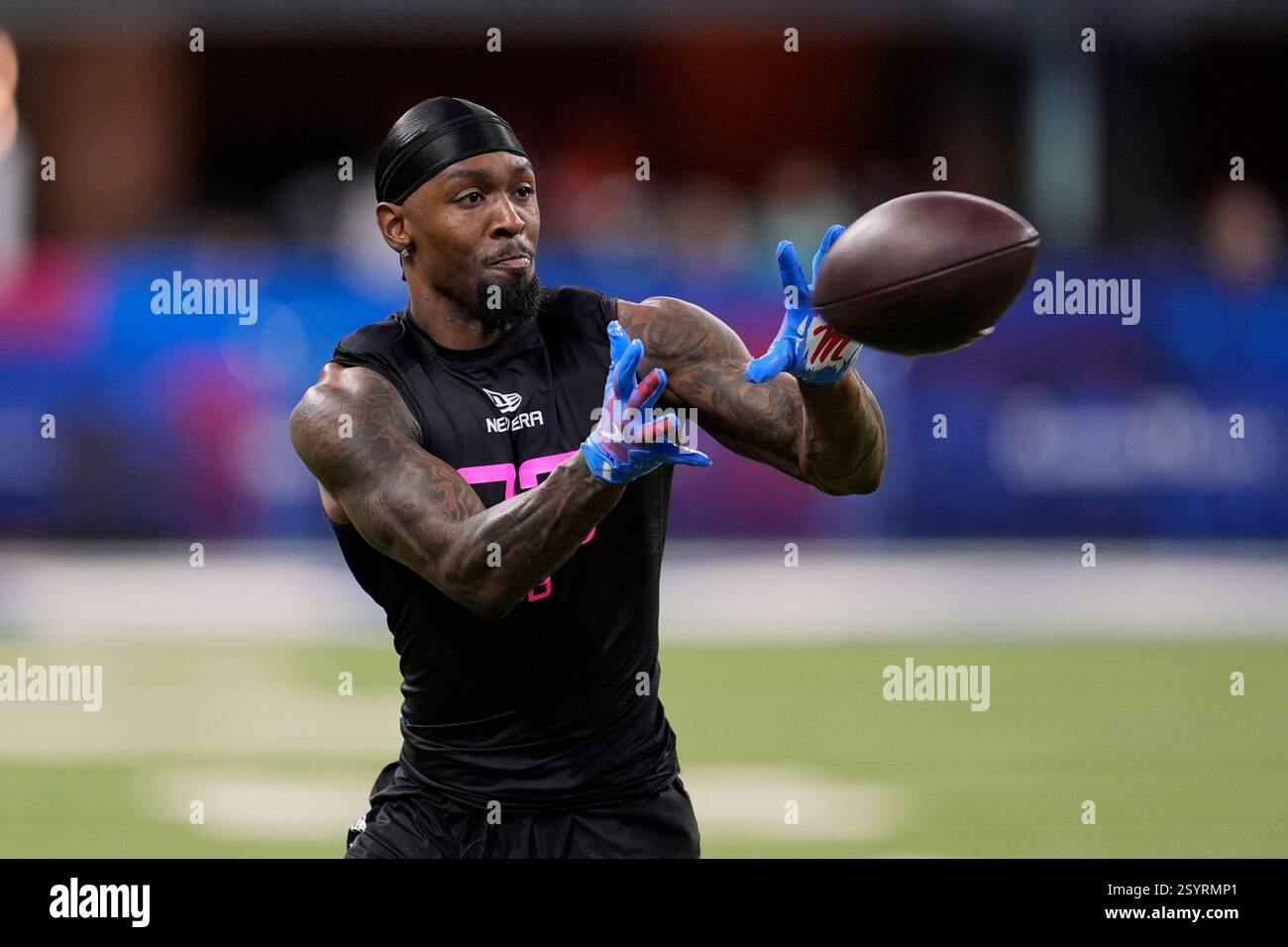 Mississippi defensive back Trey Amos runs a drill at the NFL football ...