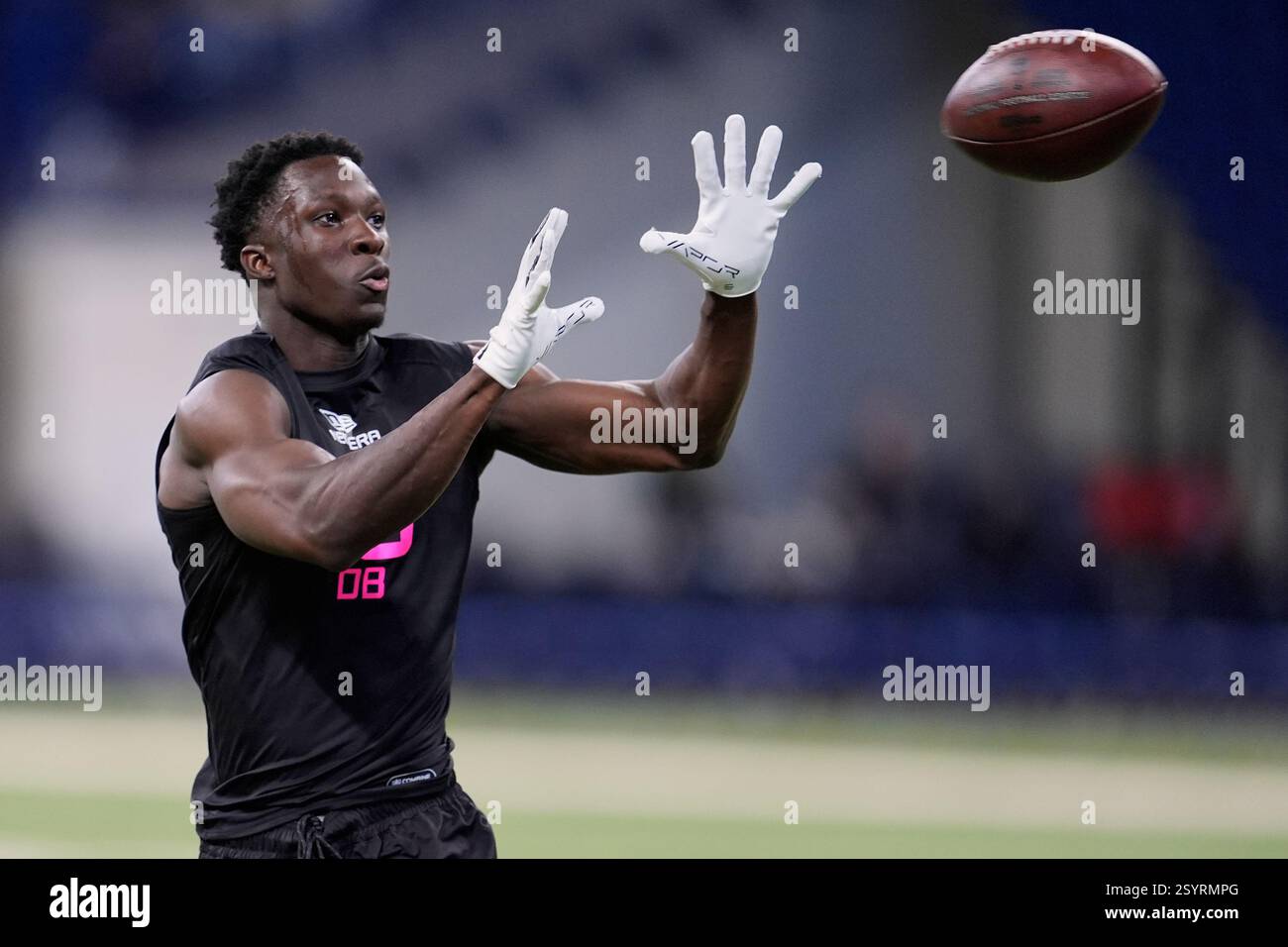 Western Michigan defensive back Bilhal Kone runs a drill at the NFL ...