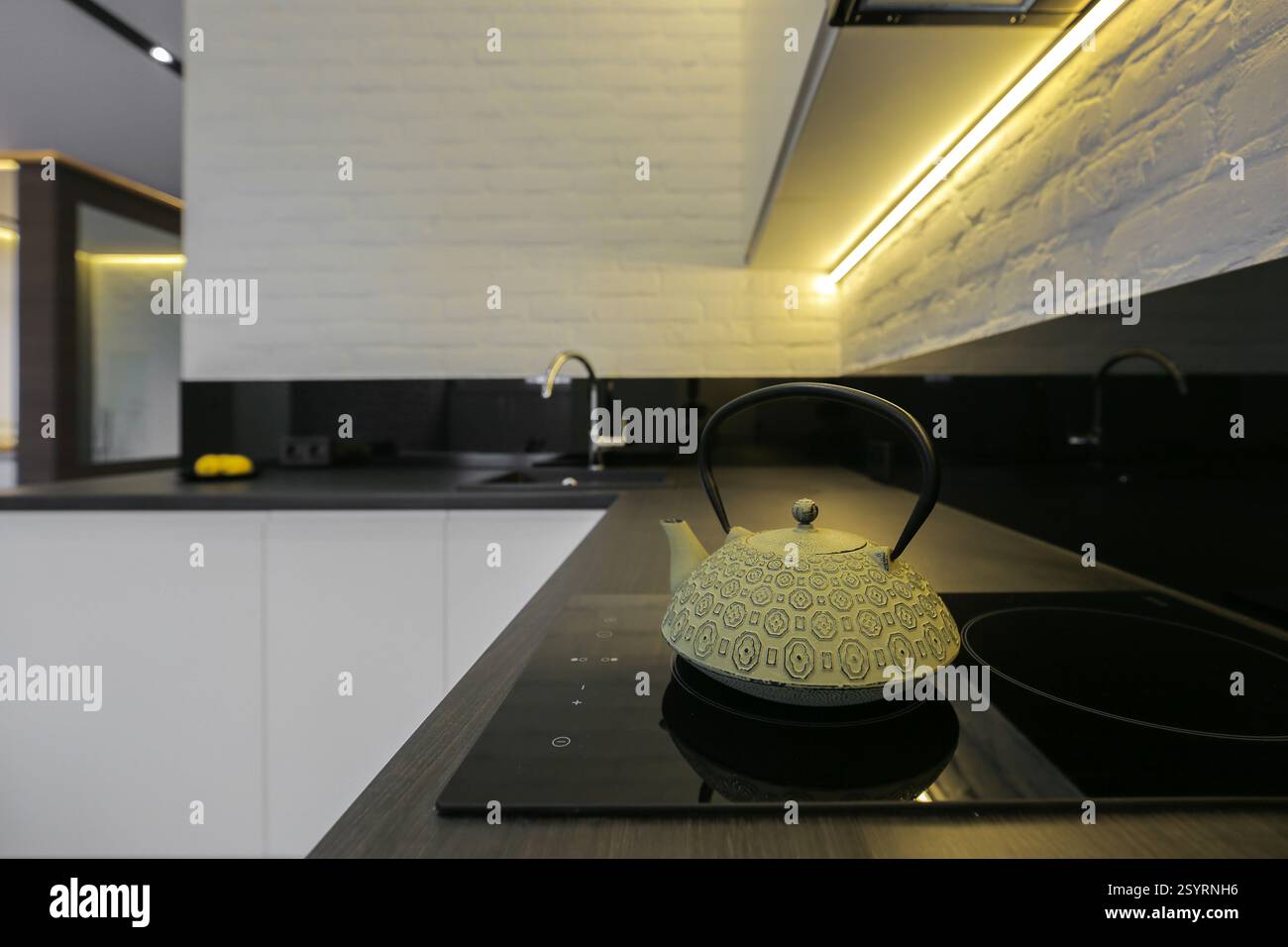 Electric kettle in kitchen hi-res stock photography and images - Alamy