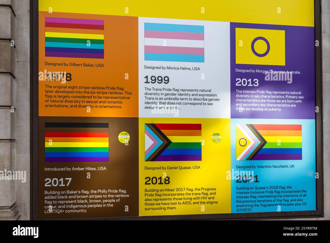 Informative Display of LGBTQ Flags and History Highlighting Diversity ...