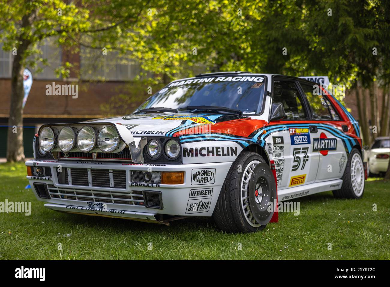 Lancia Delta HF Integrale, on display at the April Scramble held at the ...