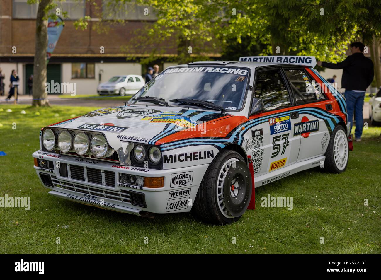 Lancia Delta HF Integrale, on display at the April Scramble held at the ...