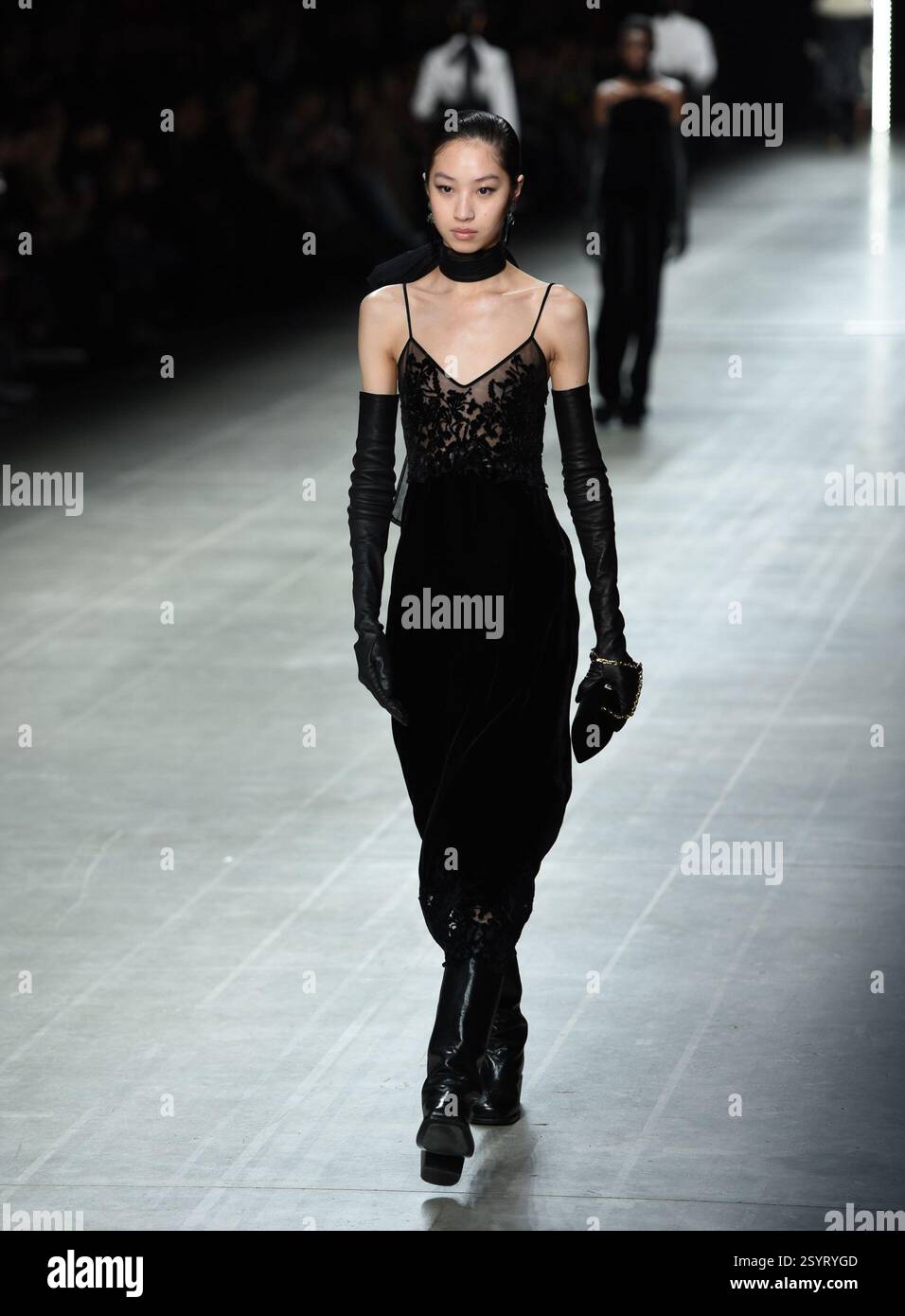 March 1, 2025, Milan, Italy: Models walk the runway during the ...