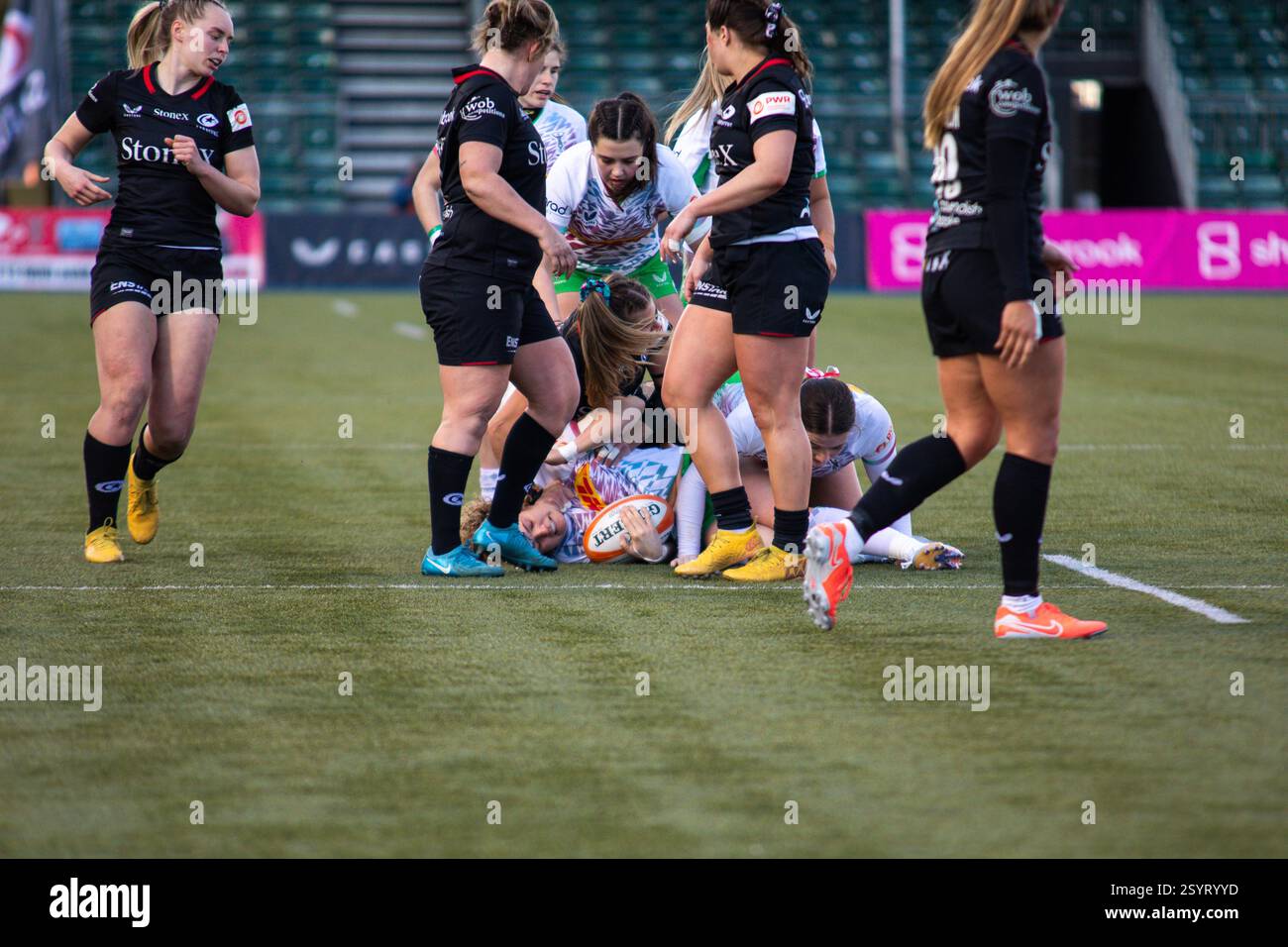 London, UK, 1st March 2025 Harlequins fullback Ellie Kildunne is ...
