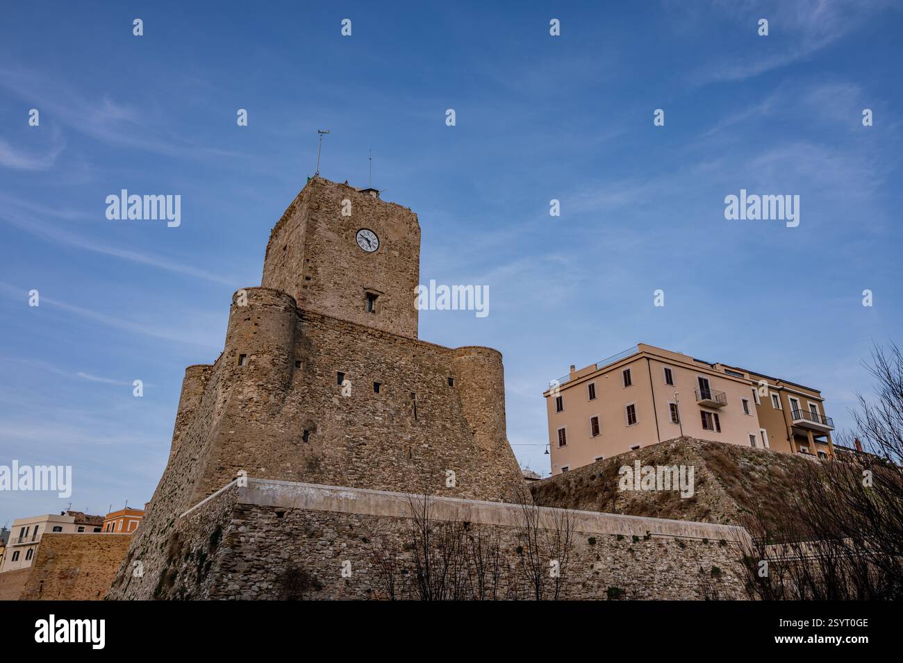 The Swabian castle of Termoli characterizes with its profile the image ...