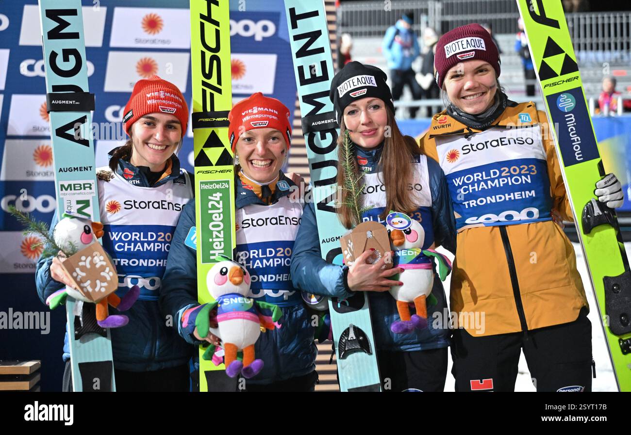 01 March 2025, Norway, Trondheim: Nordic skiing, World Championships ...