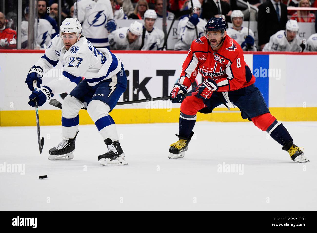 Tampa Bay Lightning defenseman Ryan McDonagh (27) and Washington ...