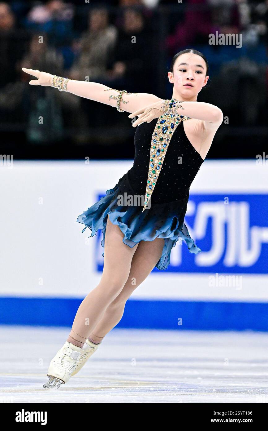 Elyce LIN-GRACEY (USA), during Junior Women Free Skating, at the ISU ...
