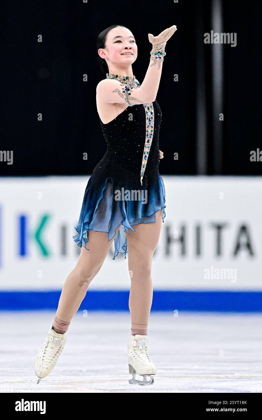 Elyce LIN-GRACEY (USA), during Junior Women Free Skating, at the ISU ...