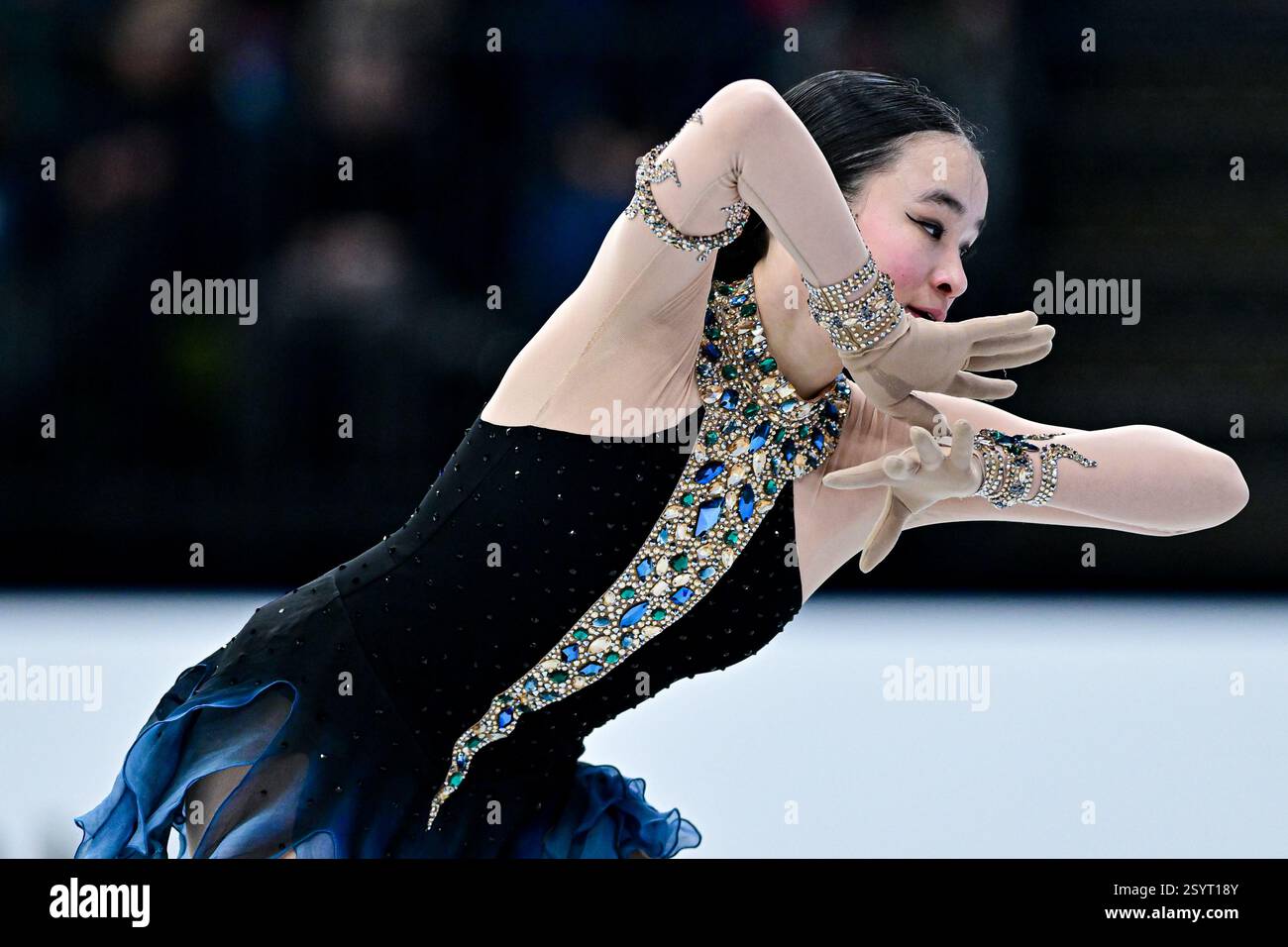 Elyce LIN-GRACEY (USA), during Junior Women Free Skating, at the ISU World Junior Figure Skating ...