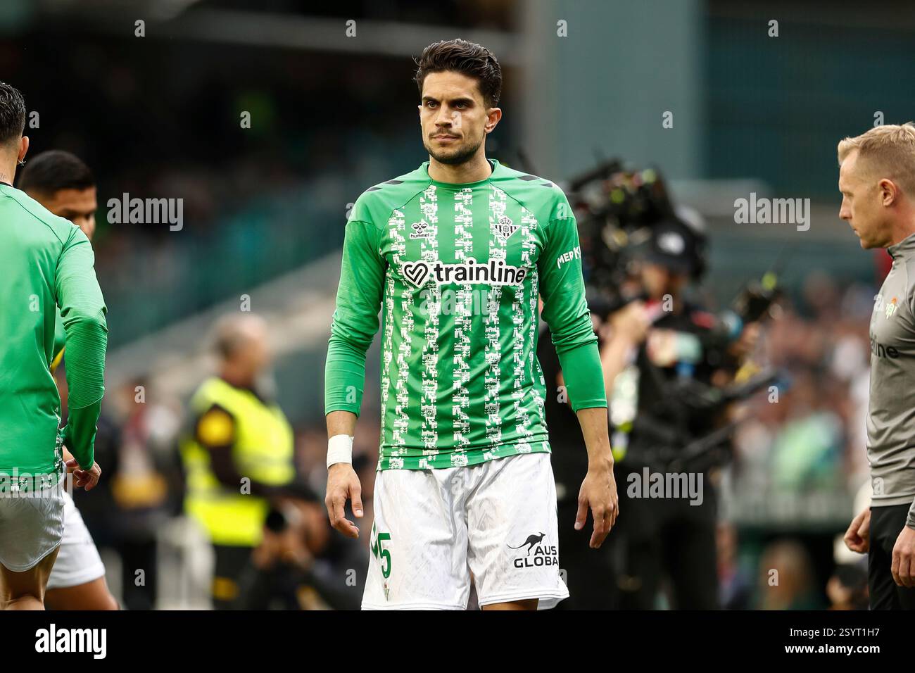 Marc Bartra of Real Betis warms up during the Spanish league, LaLiga EA ...
