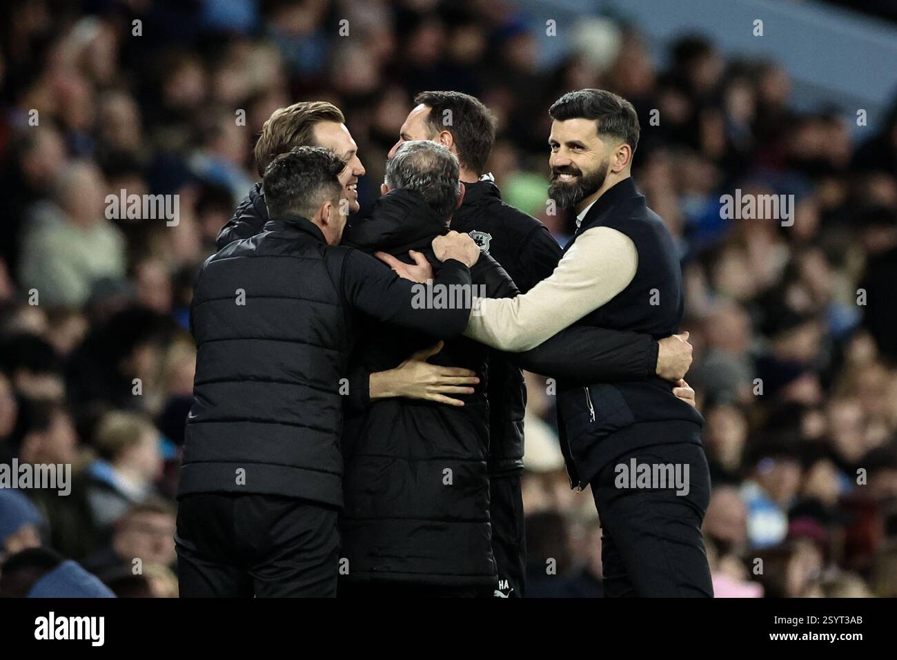 Manchester, UK. 01st Mar, 2025. Miron Muslic manager of Plymouth Argyle ...