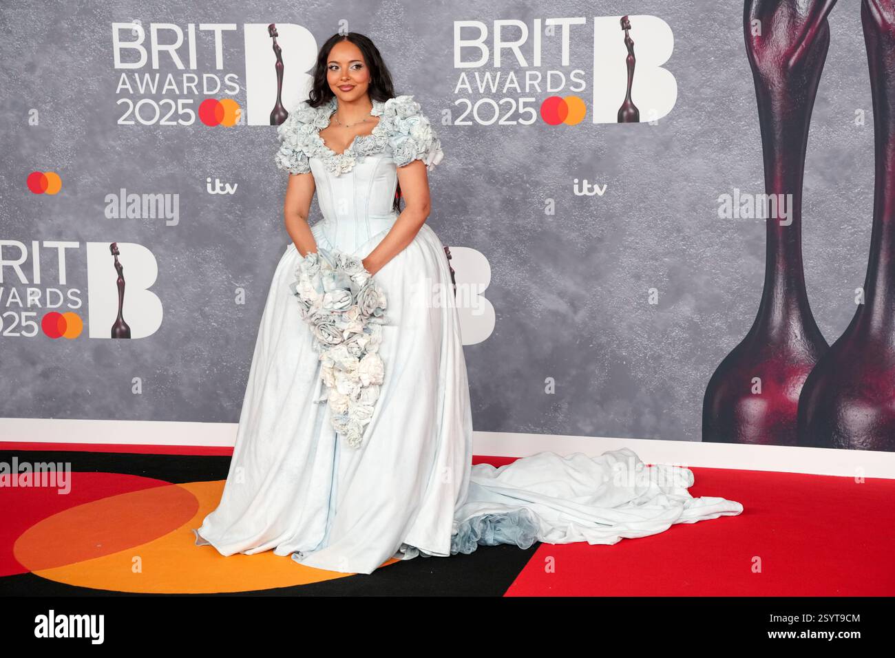 Jade poses for photographers upon arrival at the Brit Awards 2025 in ...