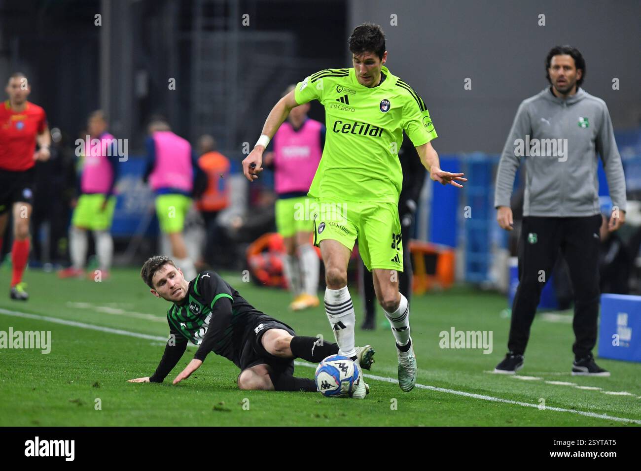 Reggio Emilia, Italy. 01st Mar, 2025. Andrea Ghion (Sassuolo) Stefano ...