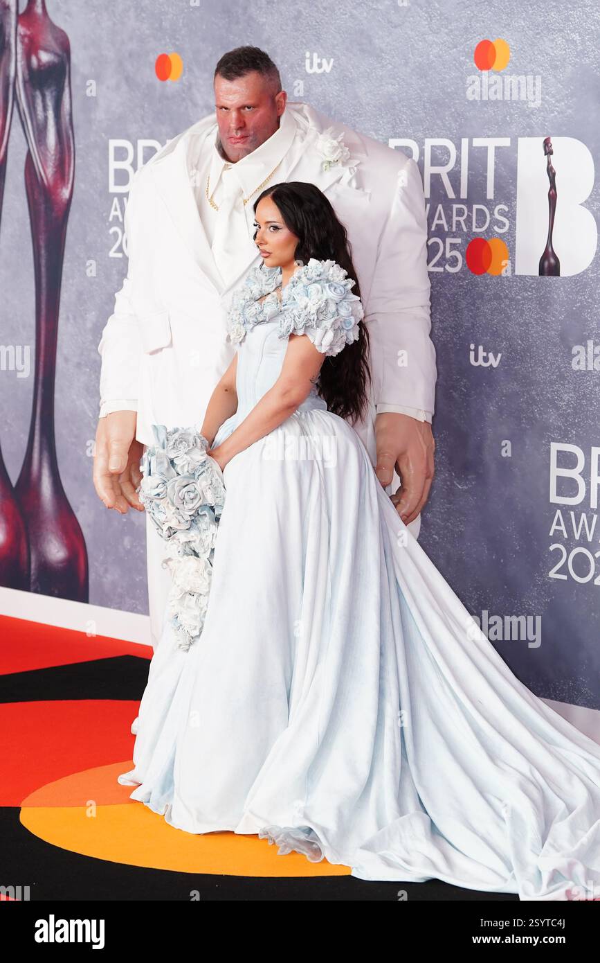 Jade Thirlwall arriving for The BRIT Awards 2025 at London's O2 Arena. Picture date: Saturday ...