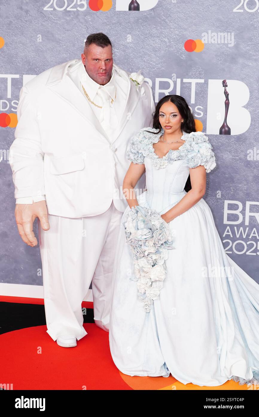 Jade Thirlwall arriving for The BRIT Awards 2025 at London's O2 Arena. Picture date: Saturday ...