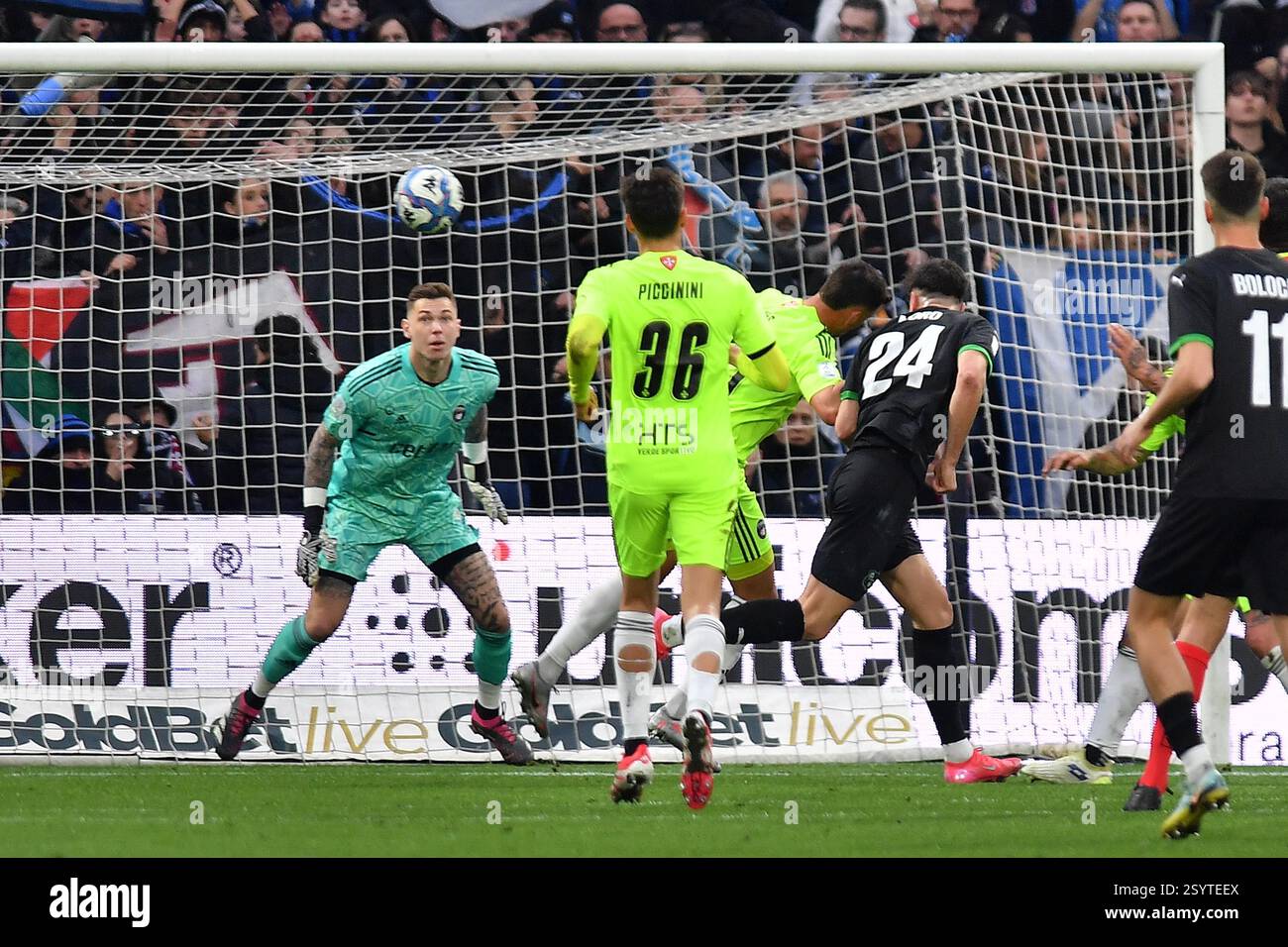 Luca Moro (Sassuolo) scores 1-0 during USS Sassuolo vs AC Pisa, Italian ...