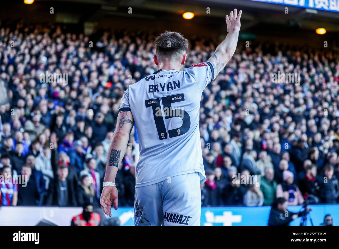 Joe Bryan of Millwall in action during the Emirates FA Cup 5th Round ...