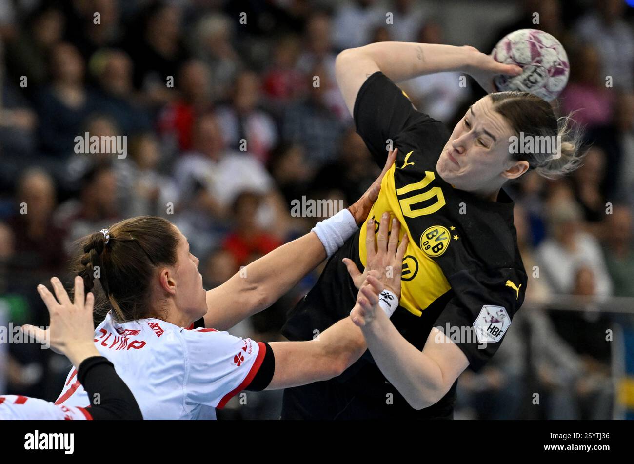 01 March 2025, Baden-Württemberg, Stuttgart: Handball, Women: DHB Cup ...