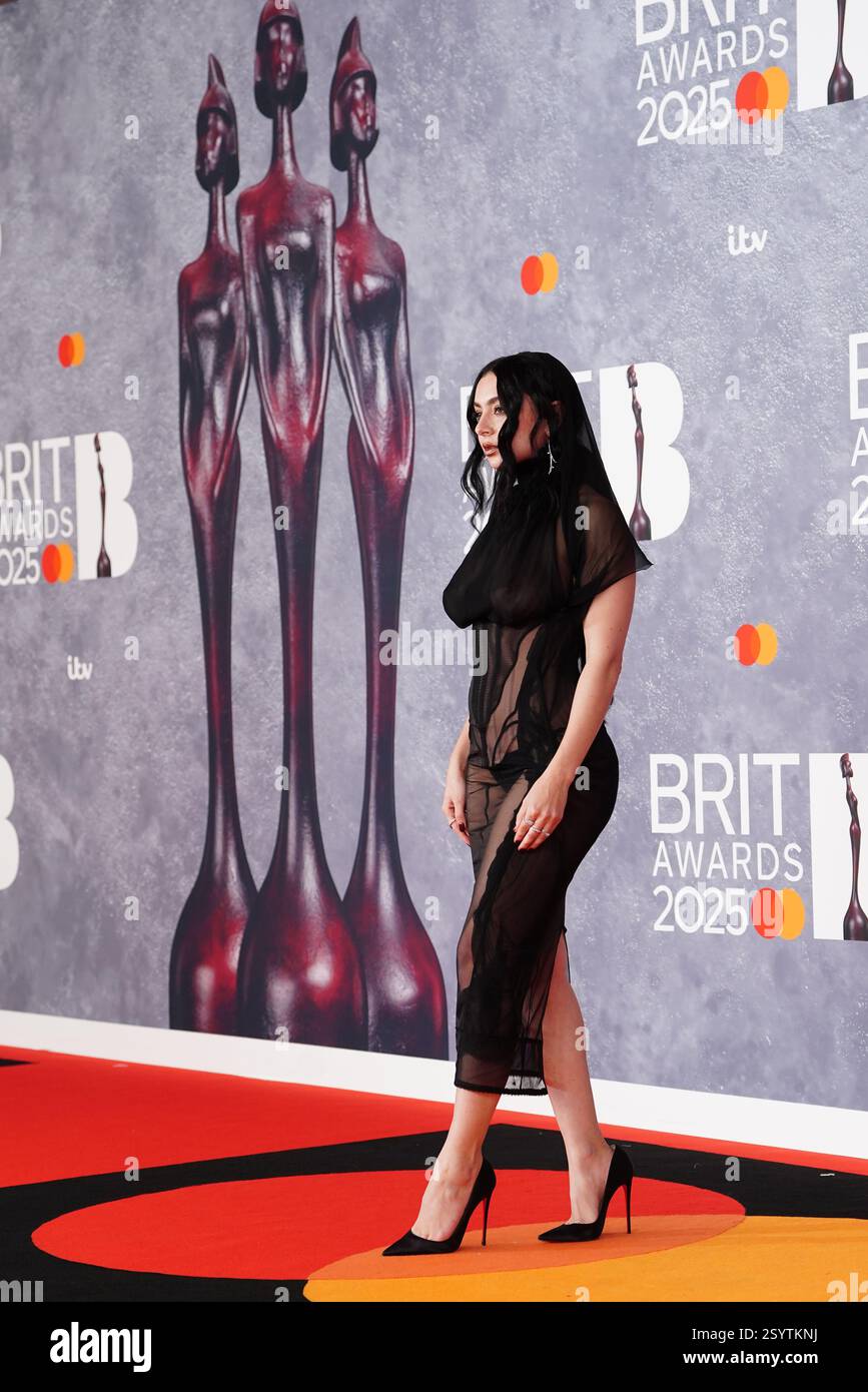 Charli XCX arriving for The BRIT Awards 2025 at London's O2 Arena ...