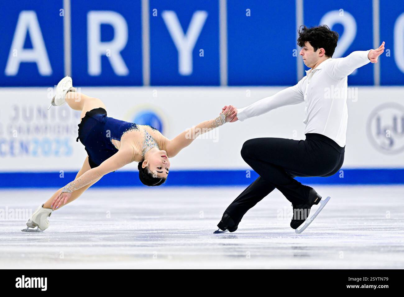Megan YUDIN & Patrizio Romano ROSSI LOPEZ (ESP), during Junior Pairs ...