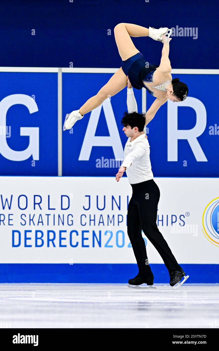 Megan YUDIN & Patrizio Romano ROSSI LOPEZ (ESP), during Junior Pairs ...