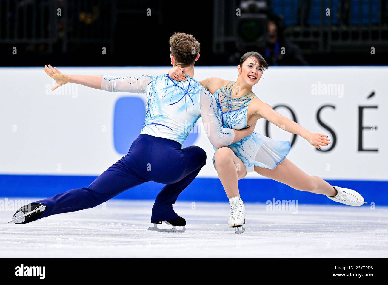 Irina NAPOLITANO & Edoardo COMI (ITA), during Junior Pairs Free Skating ...