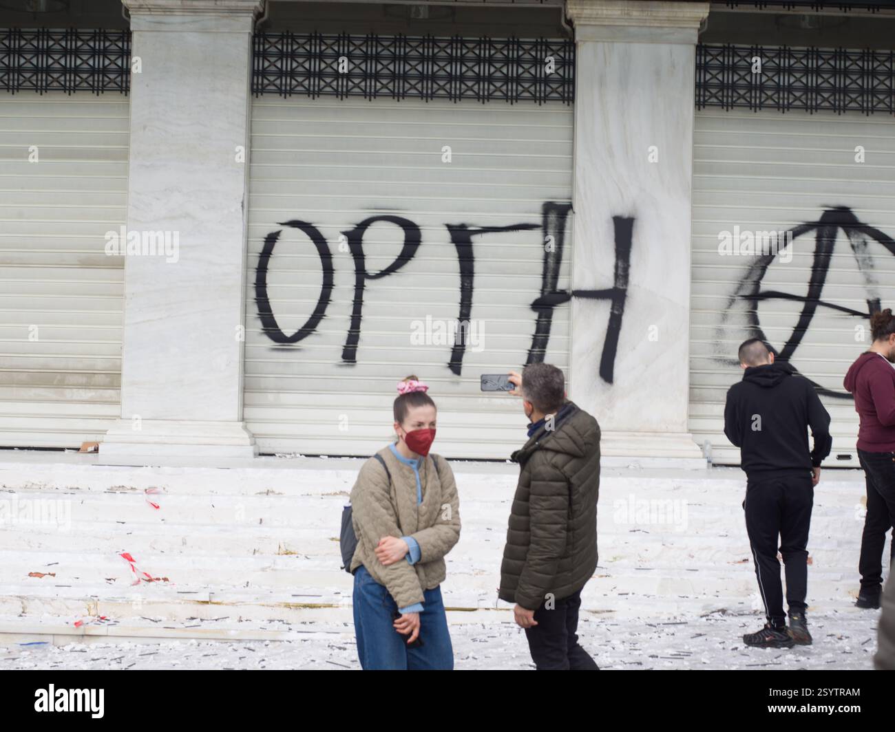 Two millions protest for the deadly train crash at Tempi in 28 February ...