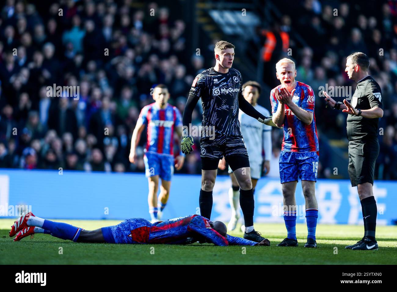 London, UK. 01st Mar, 2025. Jean-Philippe Mateta of Crystal Palace is ...