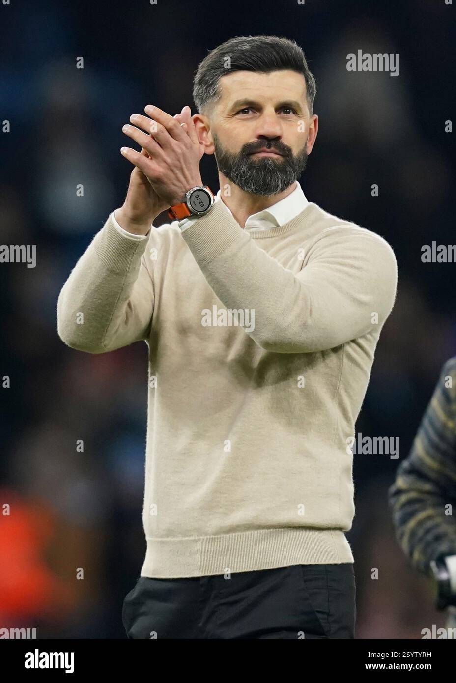 Manchester, UK. 1st Mar, 2025. Miron Muslic manager of Plymouth Argyle ...