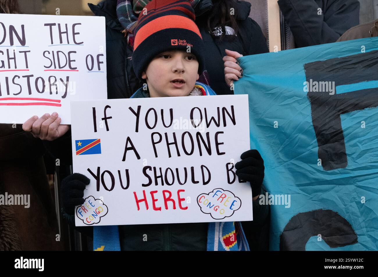 London, UK. 1 March, 2025. Congolese diaspora and supporters protest ...