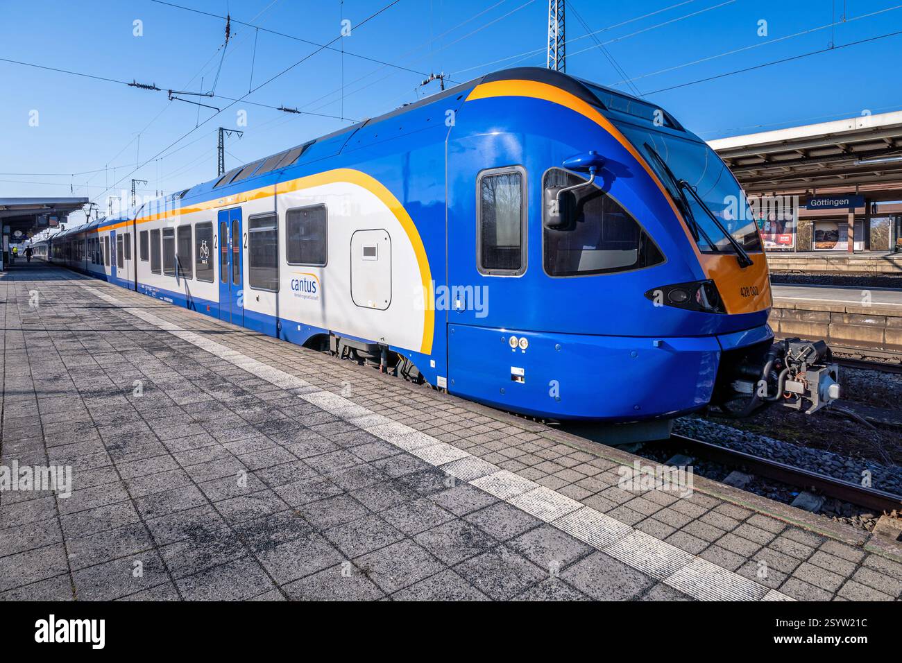 cantus Stadler FLIRT train at Göttingen station Stock Photo - Alamy