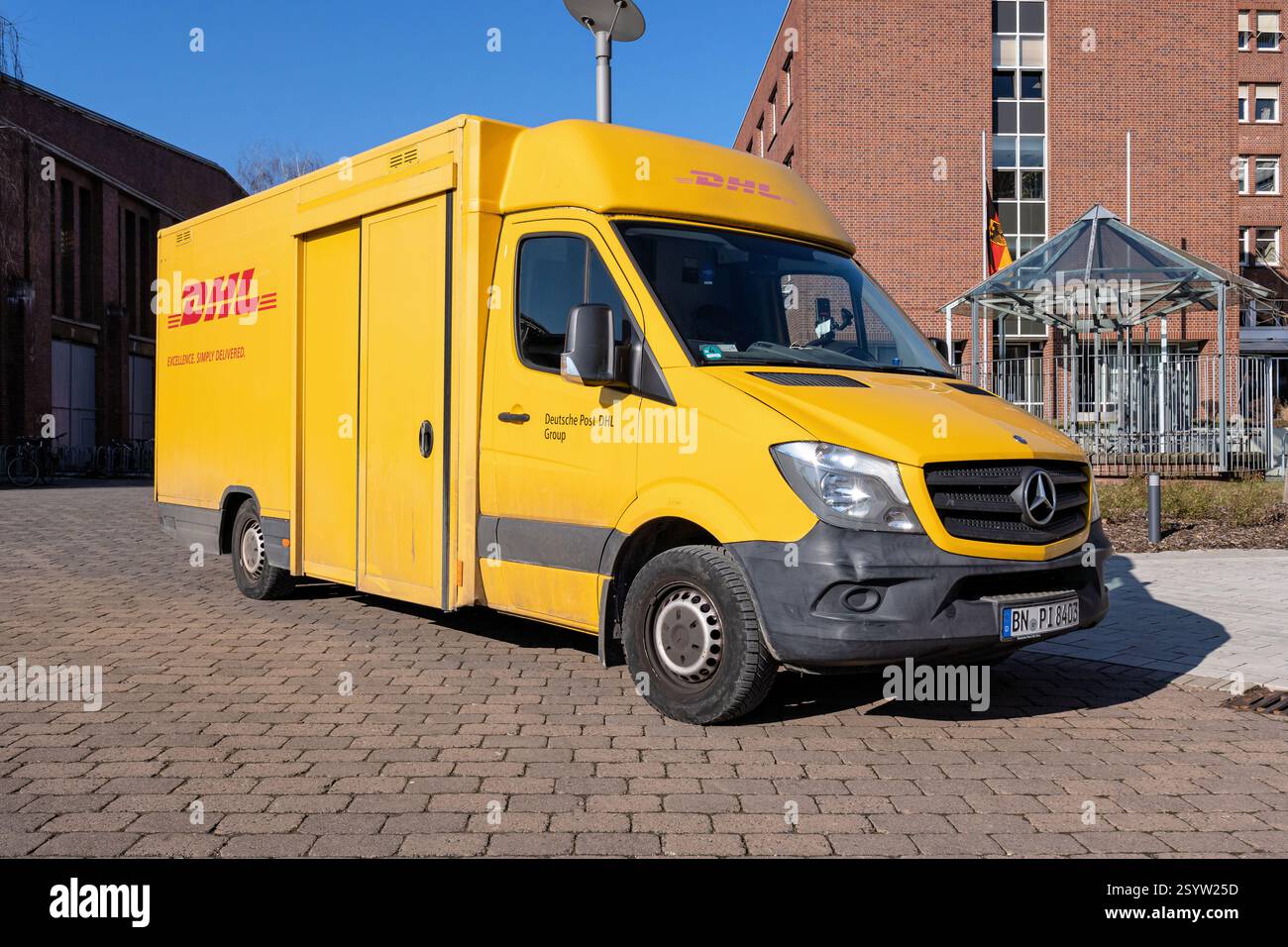 DHL Mercedes-Benz Sprinter delivery van Stock Photo - Alamy