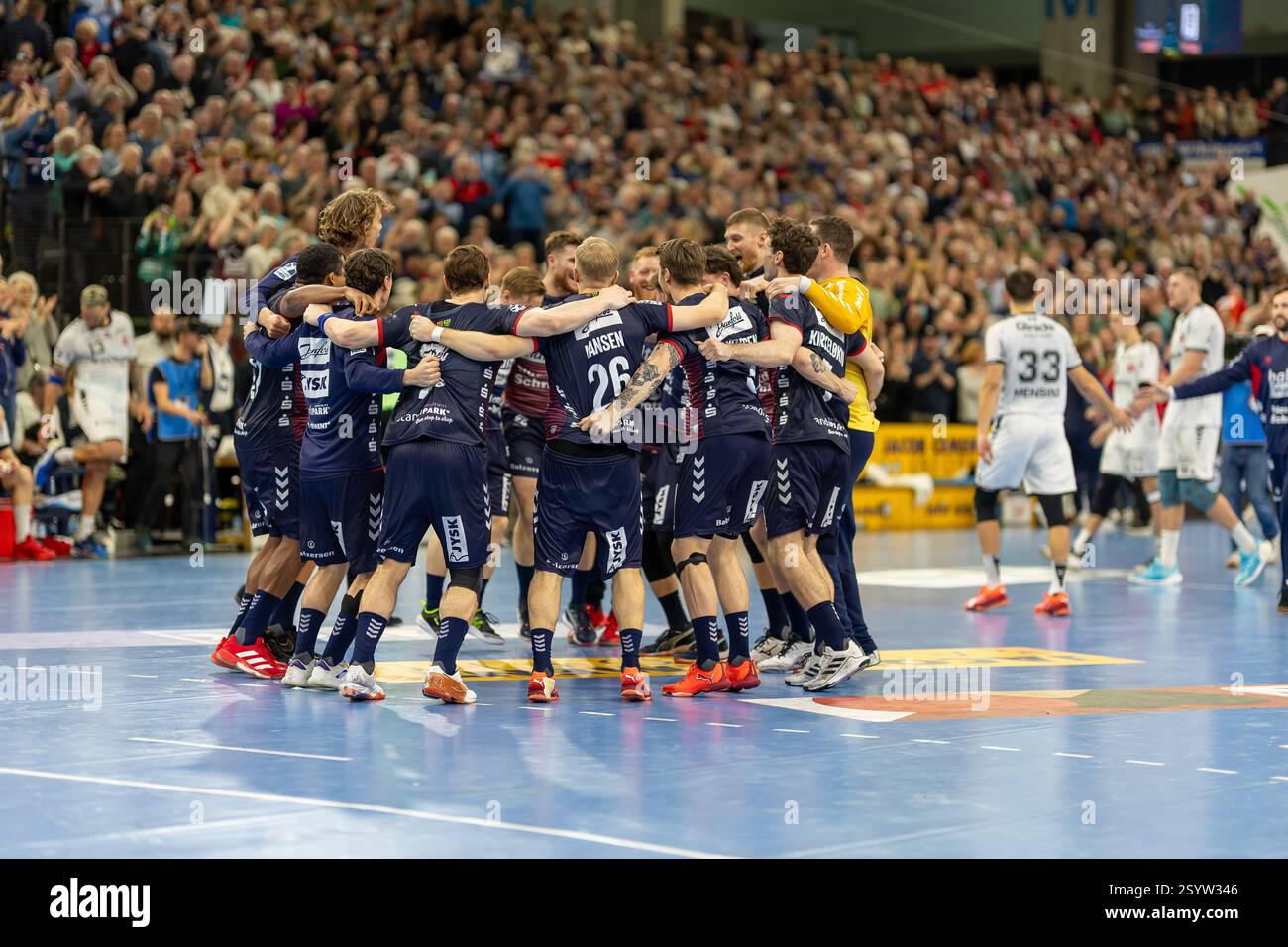 Flensburg, Germany. 01st Mar, 2025. Handball: Bundesliga, SG Flensburg ...