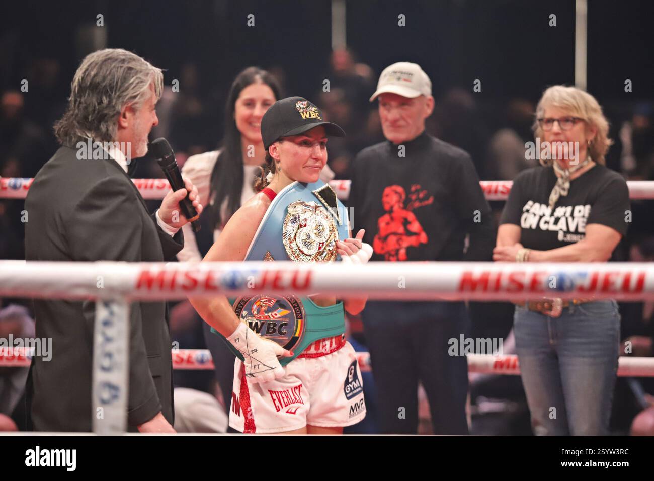 Montreal, Canada. 27th Feb, 2025. Kim Clavel celebrates the victory ...