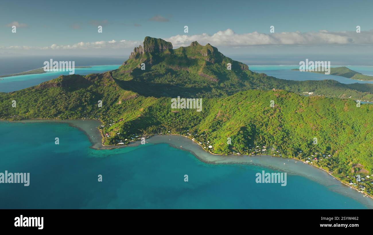 Breathtaking drone footage revealing the stunning beauty of Bora Bora ...