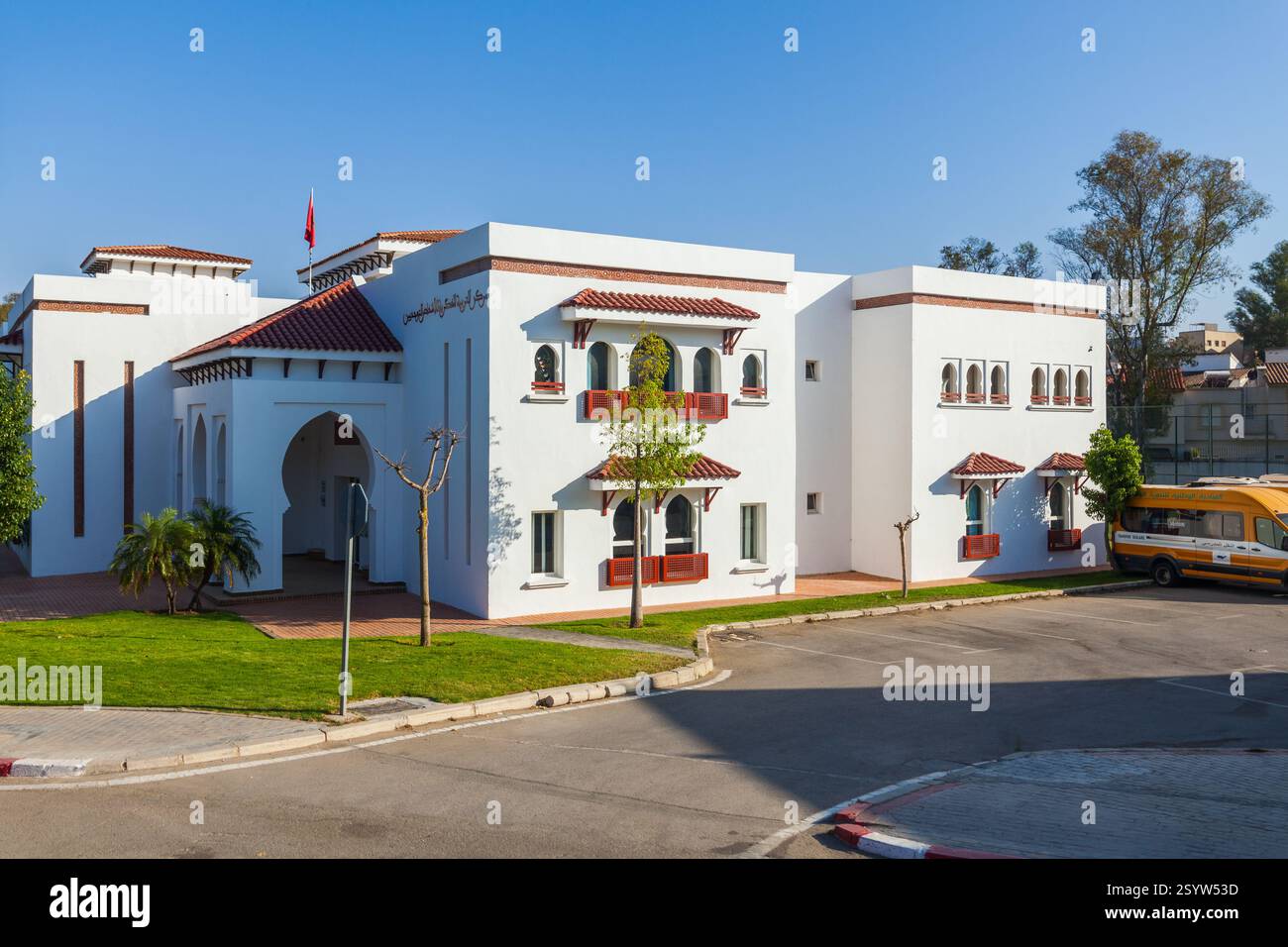 modern building with a traditional Moroccan architectural style ...