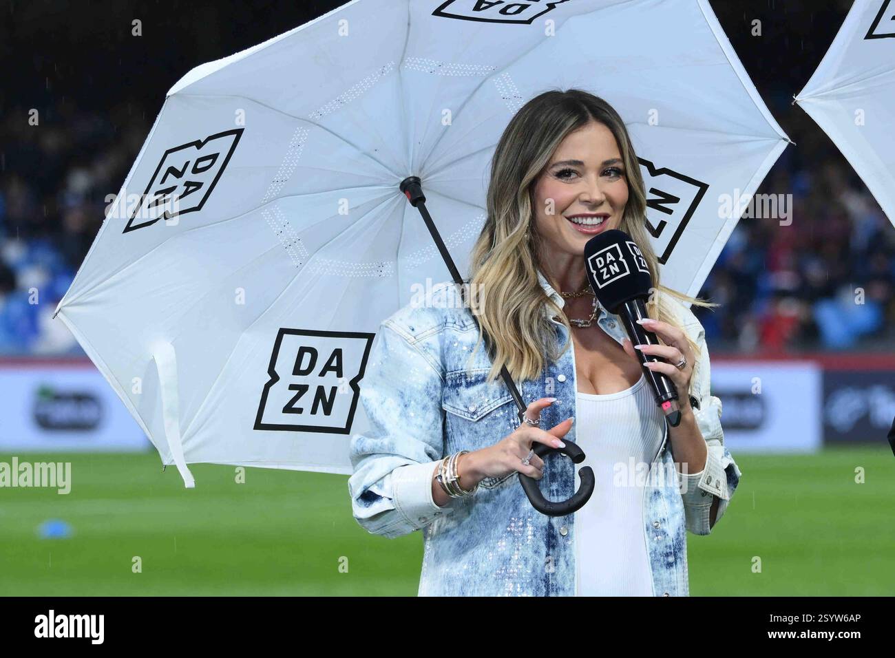 Naples, Italy, 01 March 2025 Dazn Presenter Diletta Leotta during the ...