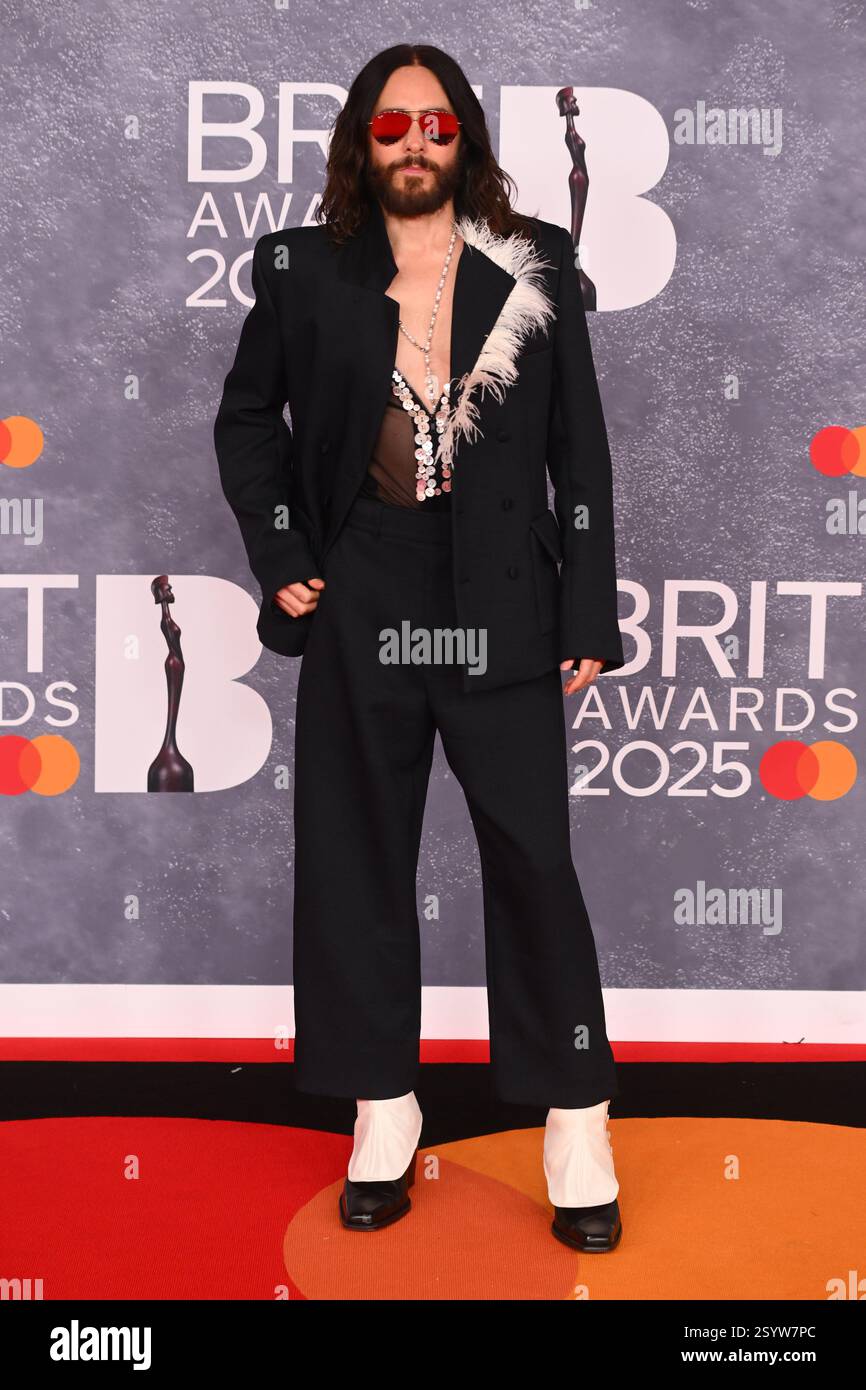 London, UK. 1 March 2025. Jared Leto arriving for The BRIT Awards 2025 ...