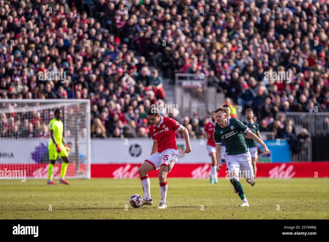 George Dobson of Wrexham AFC during the Sky Bet League 1 match Wrexham ...
