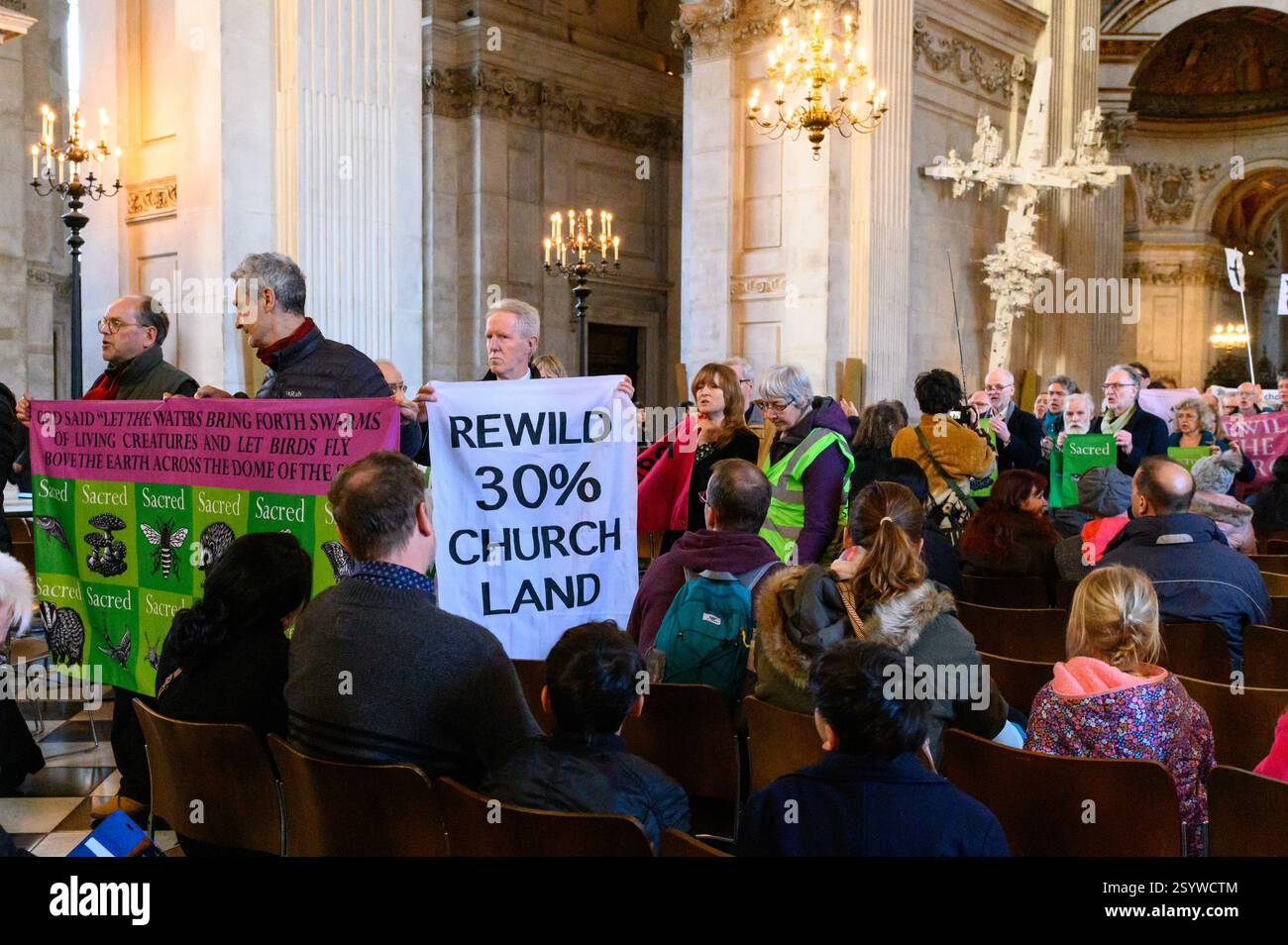 London, UK. 1 March 2025. Singing flash mob by the Climate Choir ...