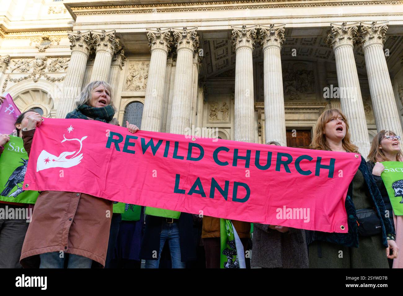 London, UK. 1 March 2025. Singing flash mob by the Climate Choir ...