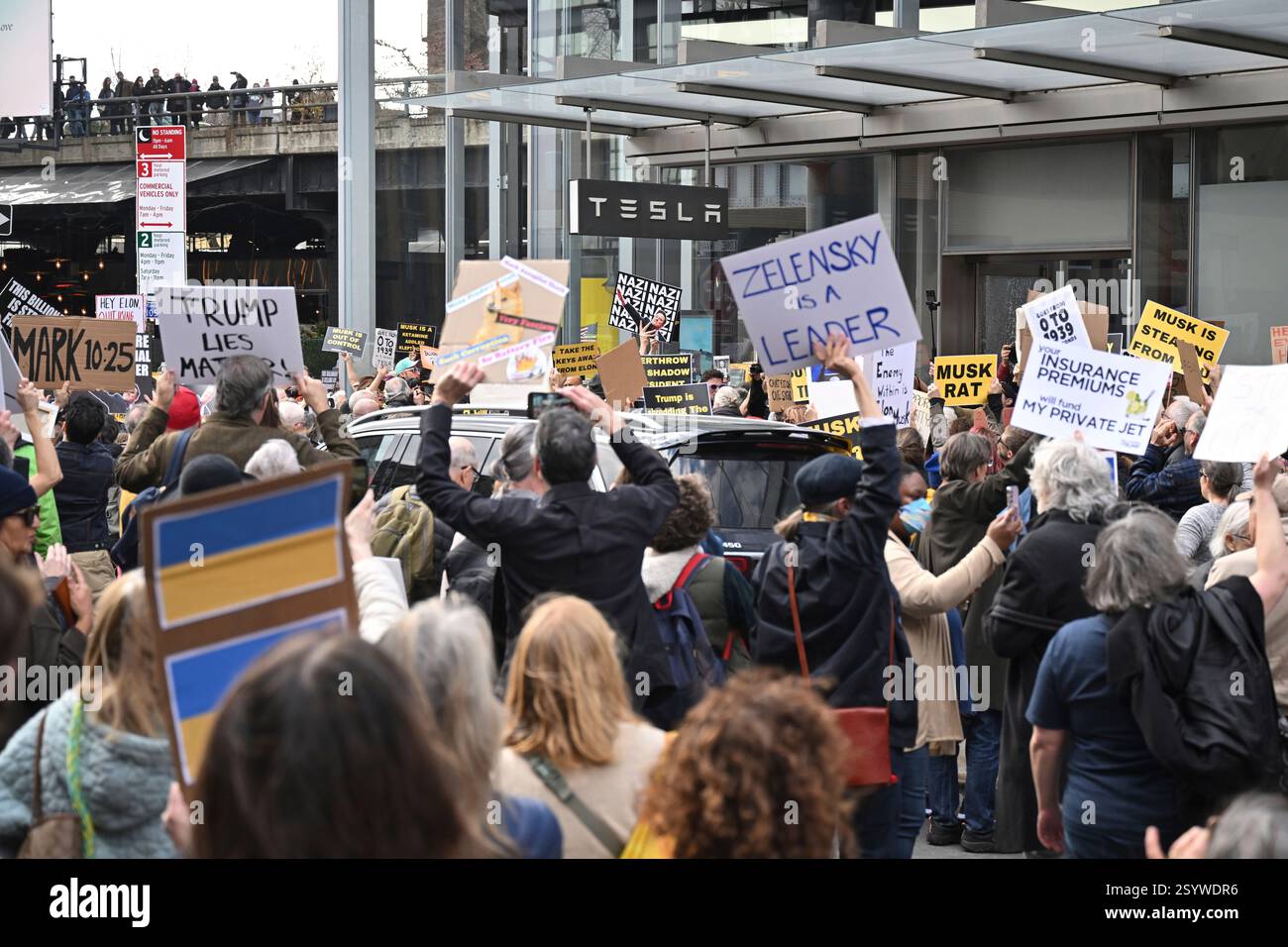Photo by: NDZ/STAR MAX/IPx 2025 3/1/25 People attend the 'Tesla ...