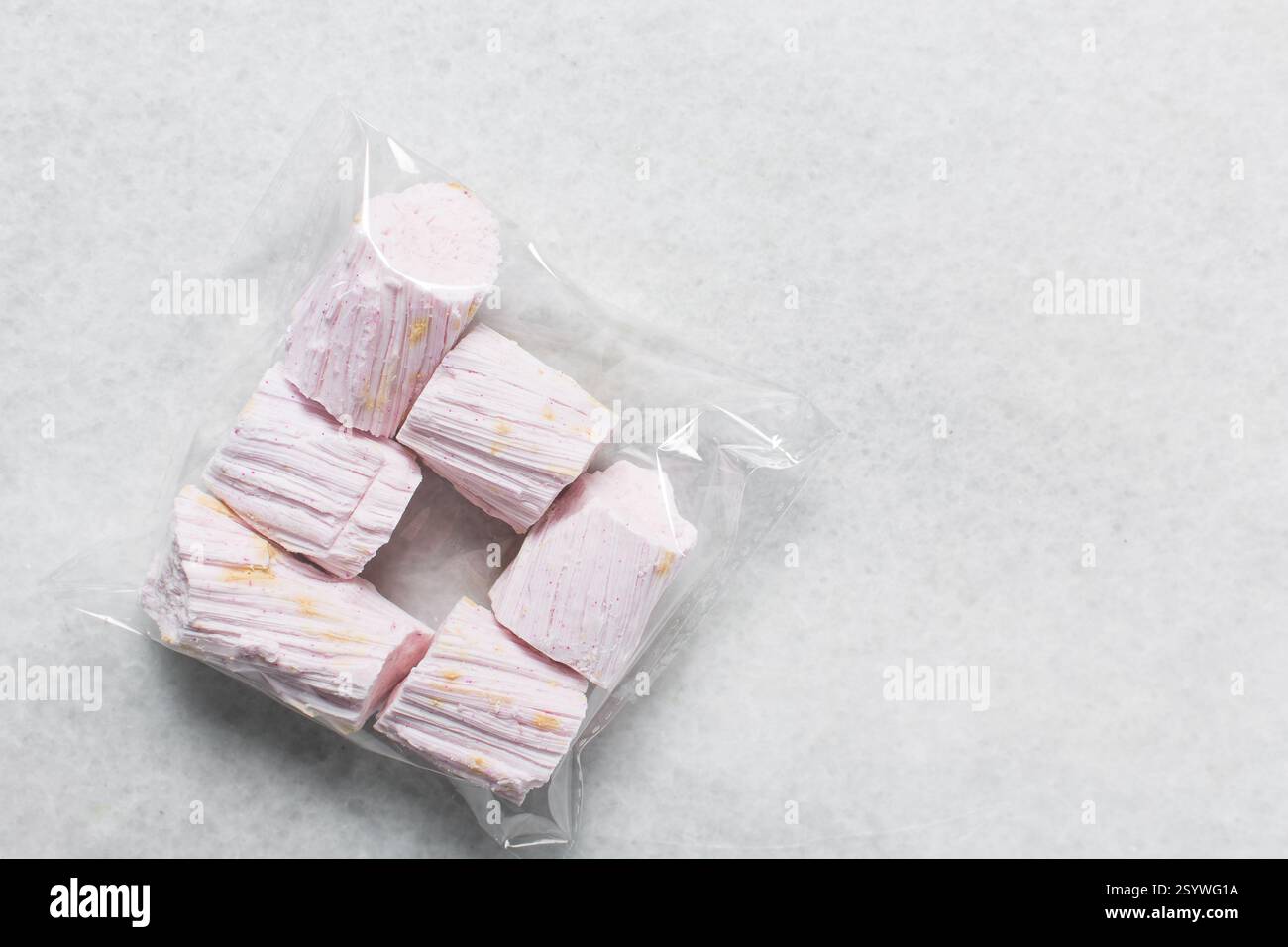 Overhead view of Nigerian Balewa candy, top view of hausa alewa candy ...